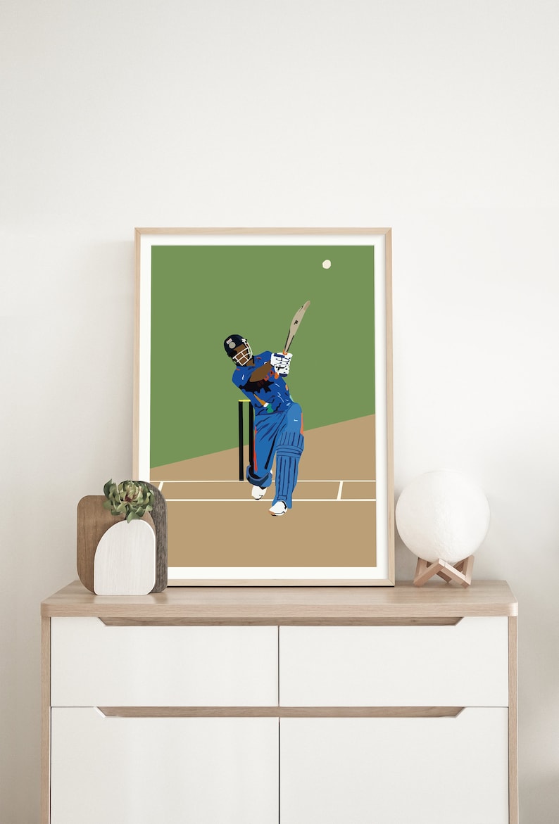 MS Dhoni Poster -cricket -cricket Posters -india -dhoni -world Cup ...