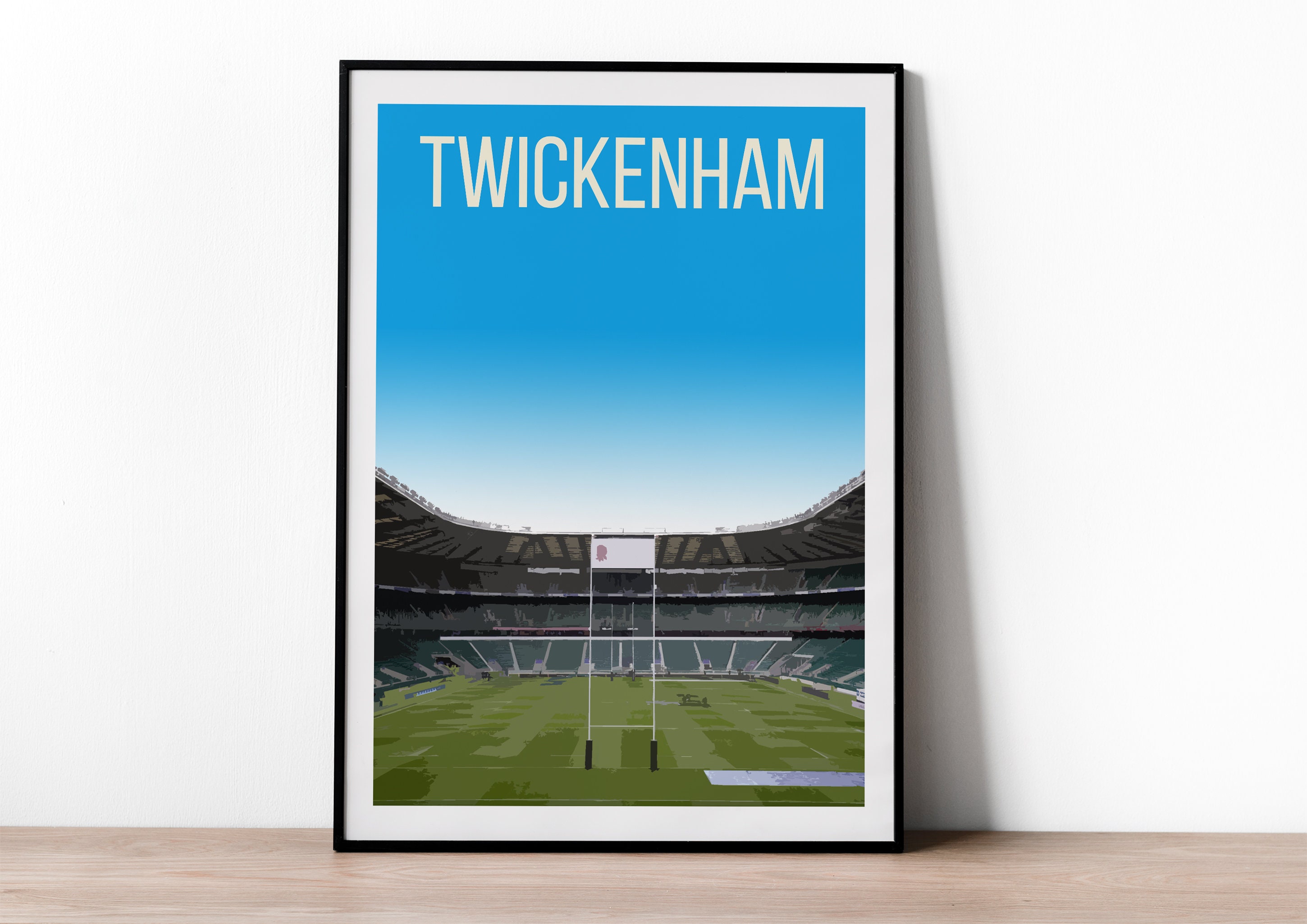 Twickenham Print - Rugby Poster - Twickenham Stadium Art Print | Sport ...