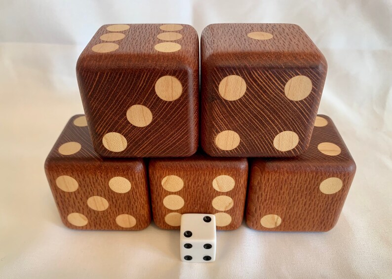 Oversized Lacewood Dice - Etsy