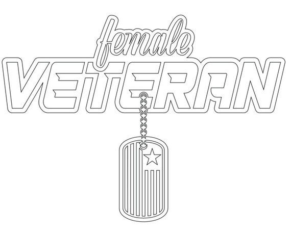 Female VETERAN High-quality Window Decal for Glass Surfaces | Etsy