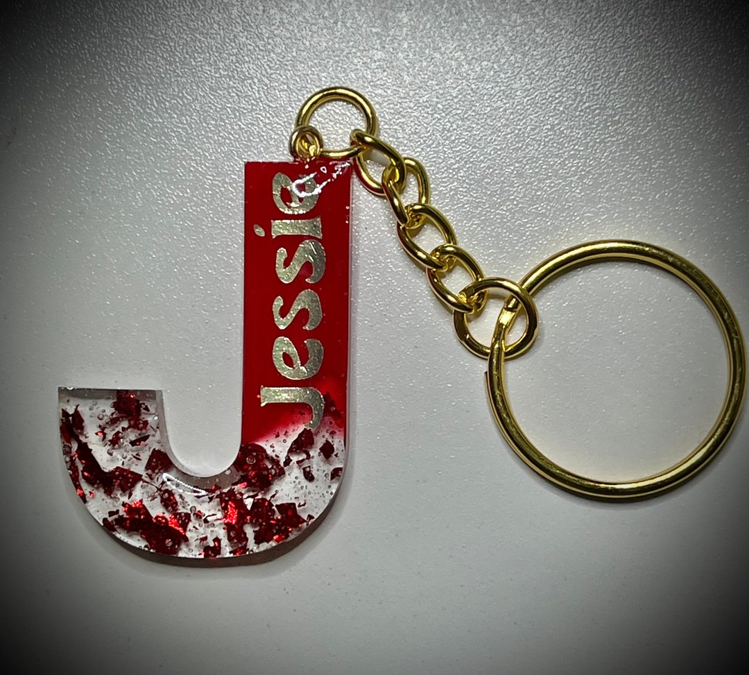Handmade Custom Resin Key Ring customizable - Etsy