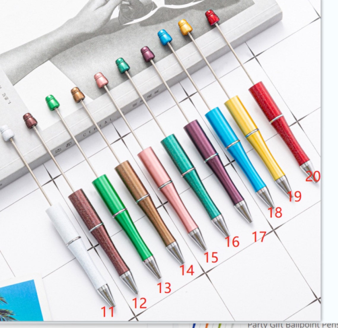 Beadable Pens DIY Beaded Pen - Etsy