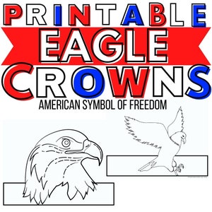 Printable American Symbol Eagle Paper Crown Hat | Social Studies ...