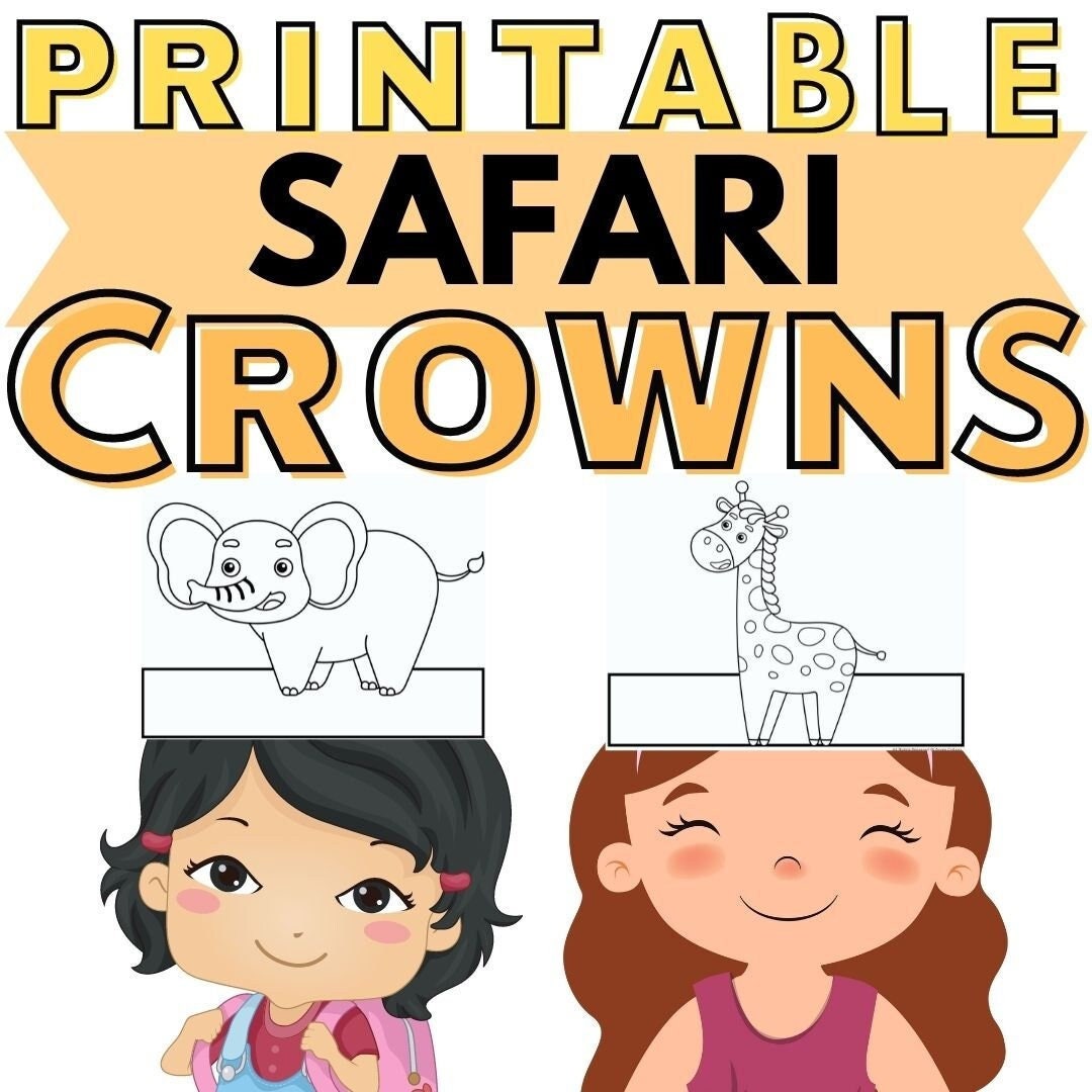 Printable African Safari Themed Craft Crown | Homeschool Resources ...