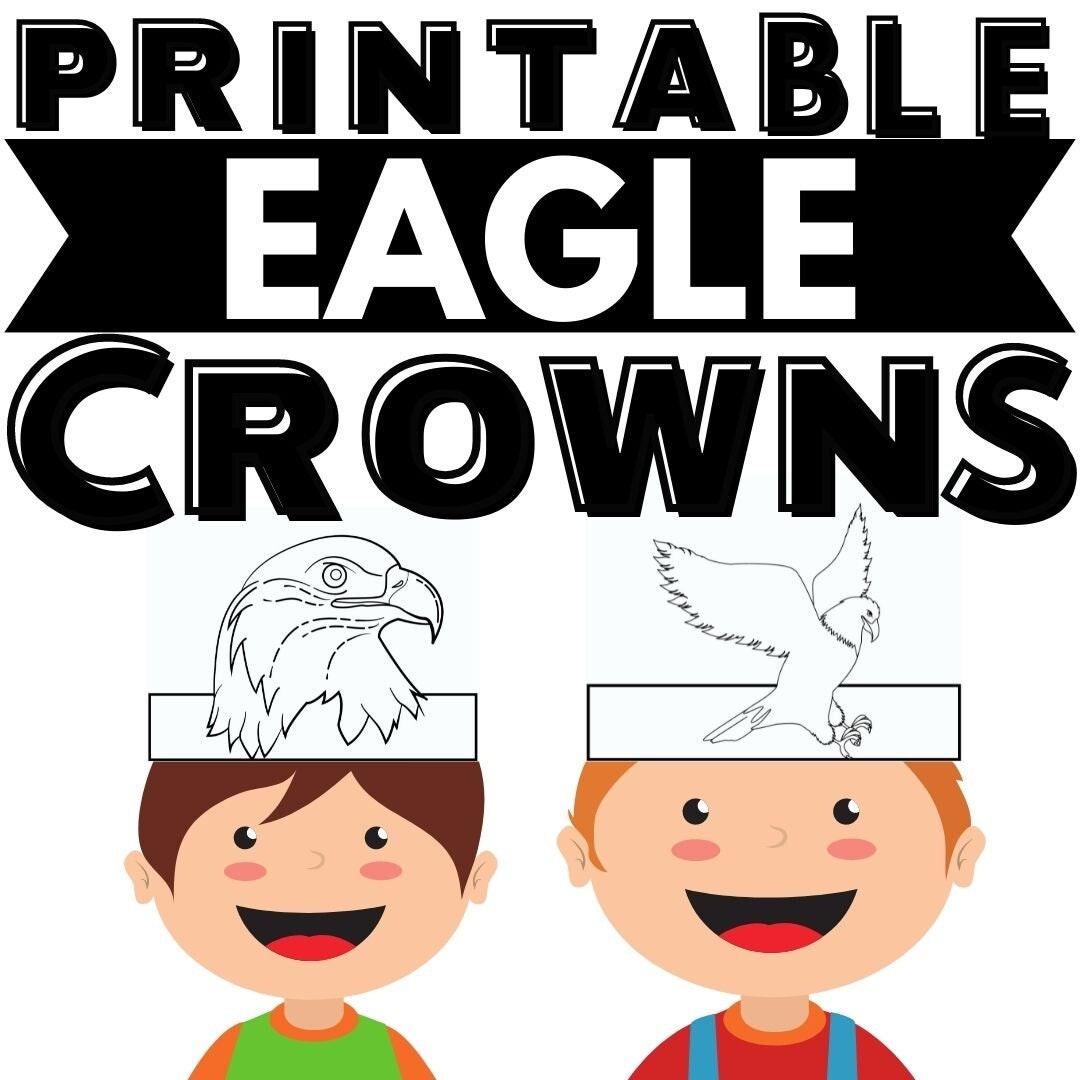 Printable Eagle Paper Crown Craft | Animal Habitat Science ...
