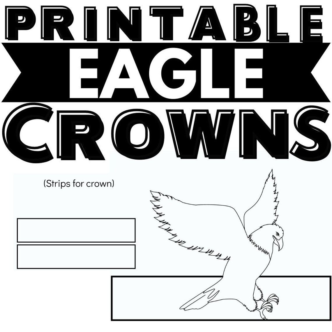 Printable Eagle Paper Crown Craft | Animal Habitat Science ...