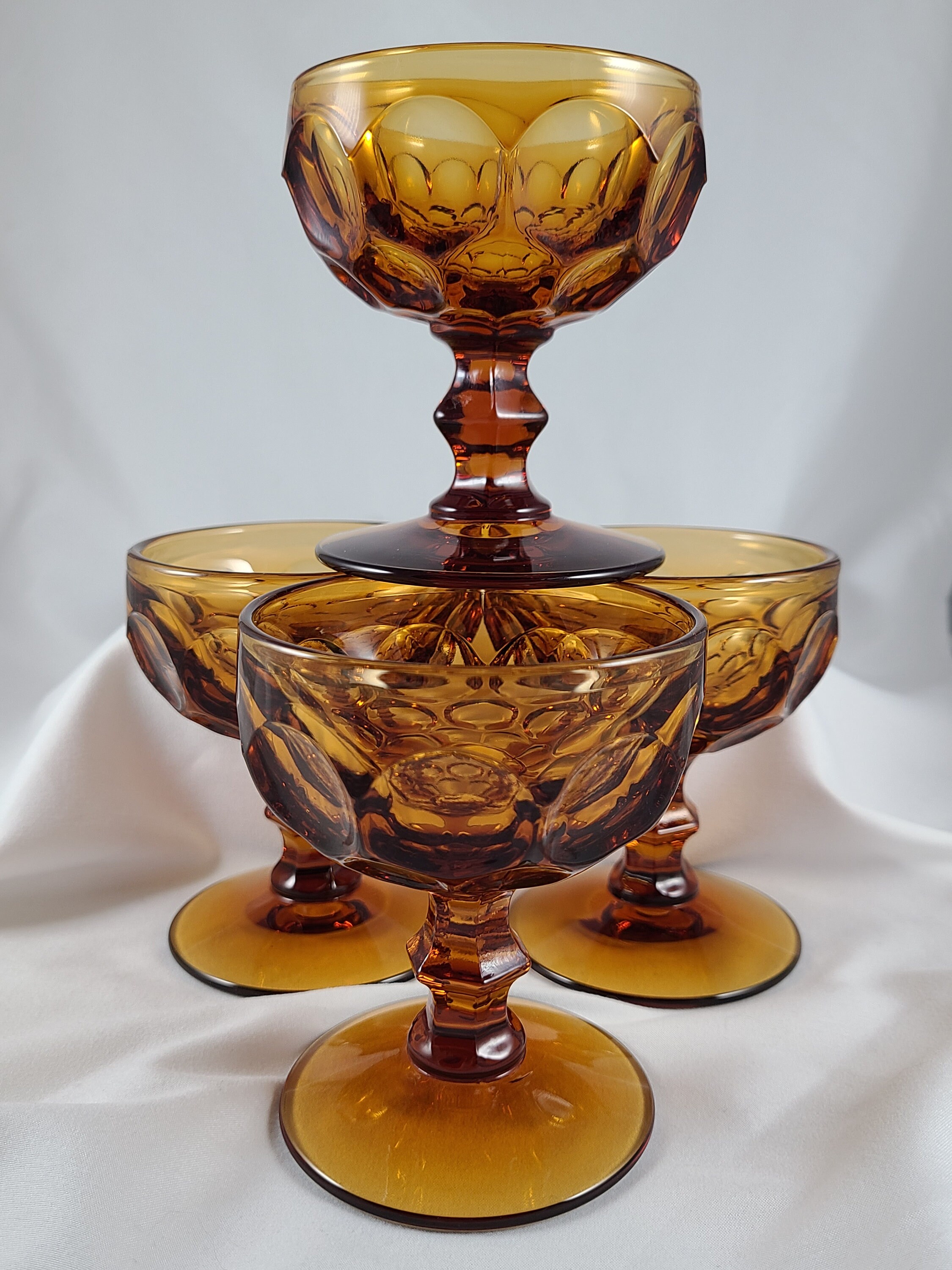 Vintage Imperial Glass Provincial Amber Dessert Sherbet Cup - Etsy