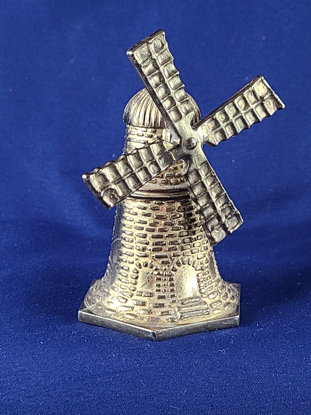 Vintage Brass Windmill Bell With Moveable Spinning Rotor Windmill Blade ...