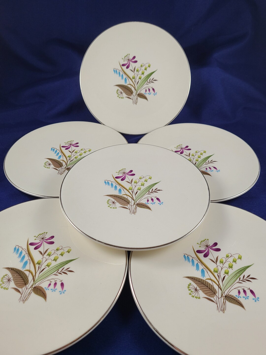 Vintage Set of 6 Edwin Knowles chalet Bread and Butter/desert Plates 6 ...