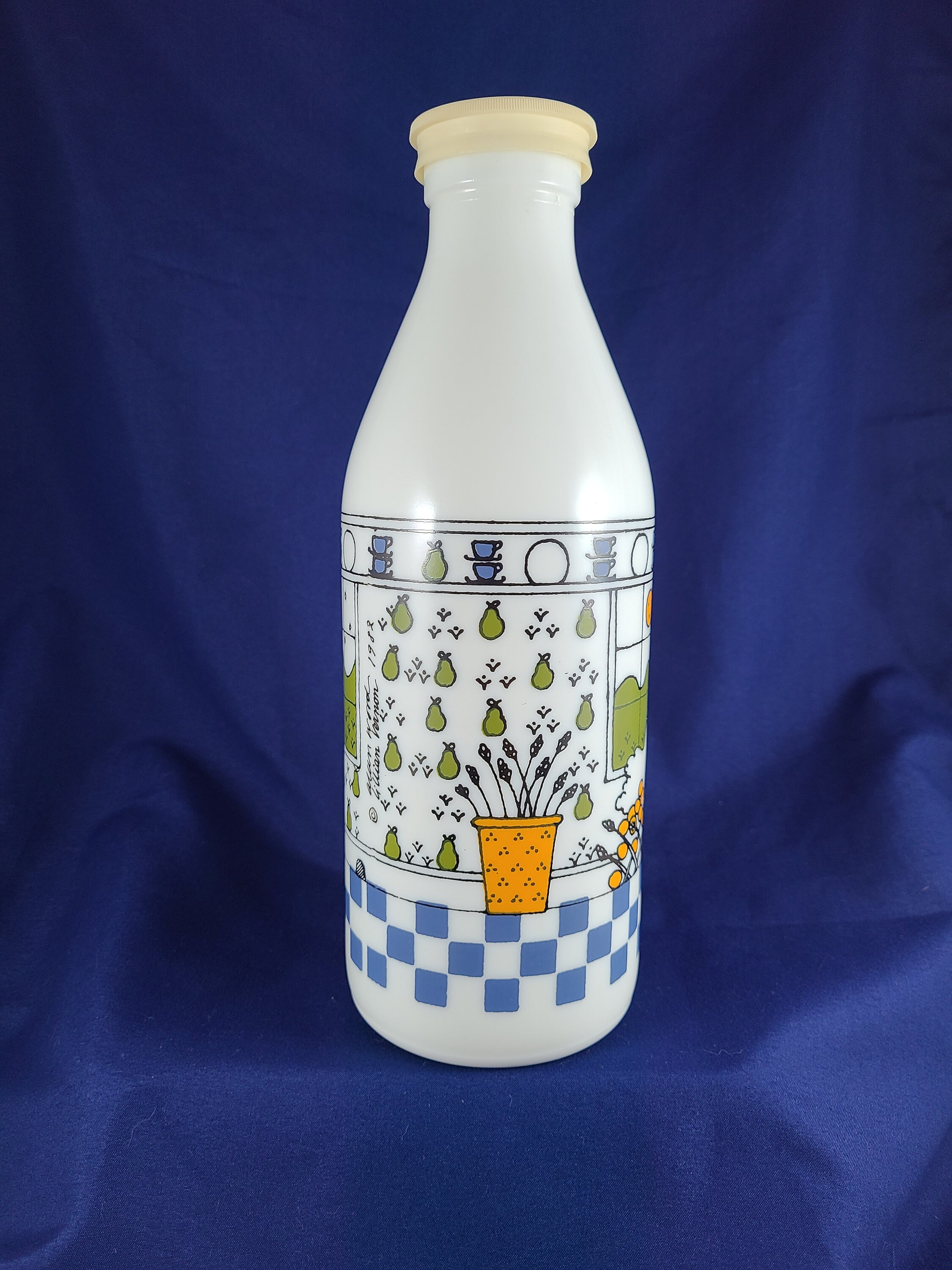 Vintage Lillian Vernon Milk Jug Alan Wood 1982 Country Cottage Cow ...