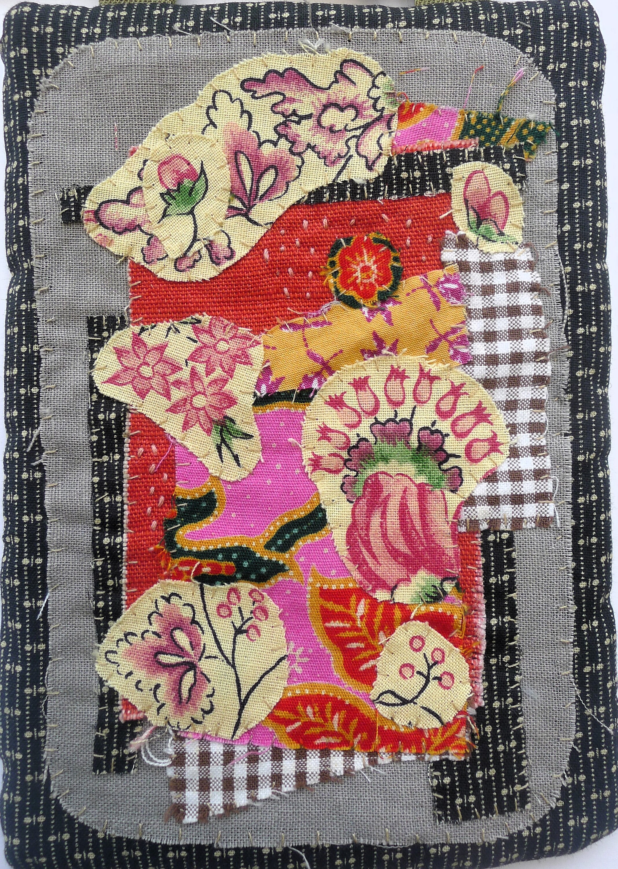 Mini Wall Hanging, Abstract Wall Hanging, Textile Art, Abstract Art ...