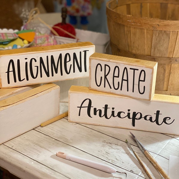 Wood Word Blocks - Etsy