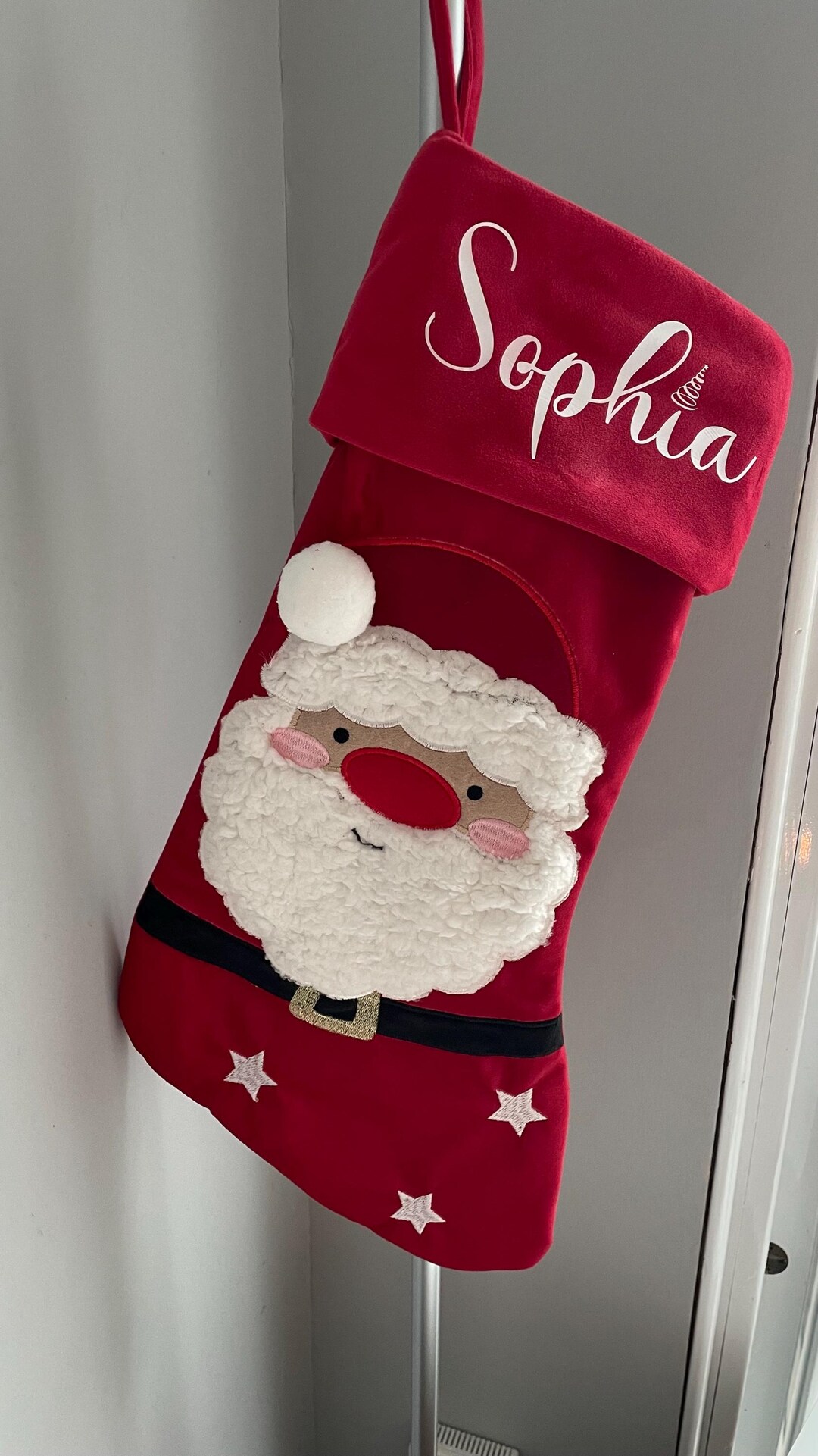 Father Christmas Stocking Personalised - Etsy
