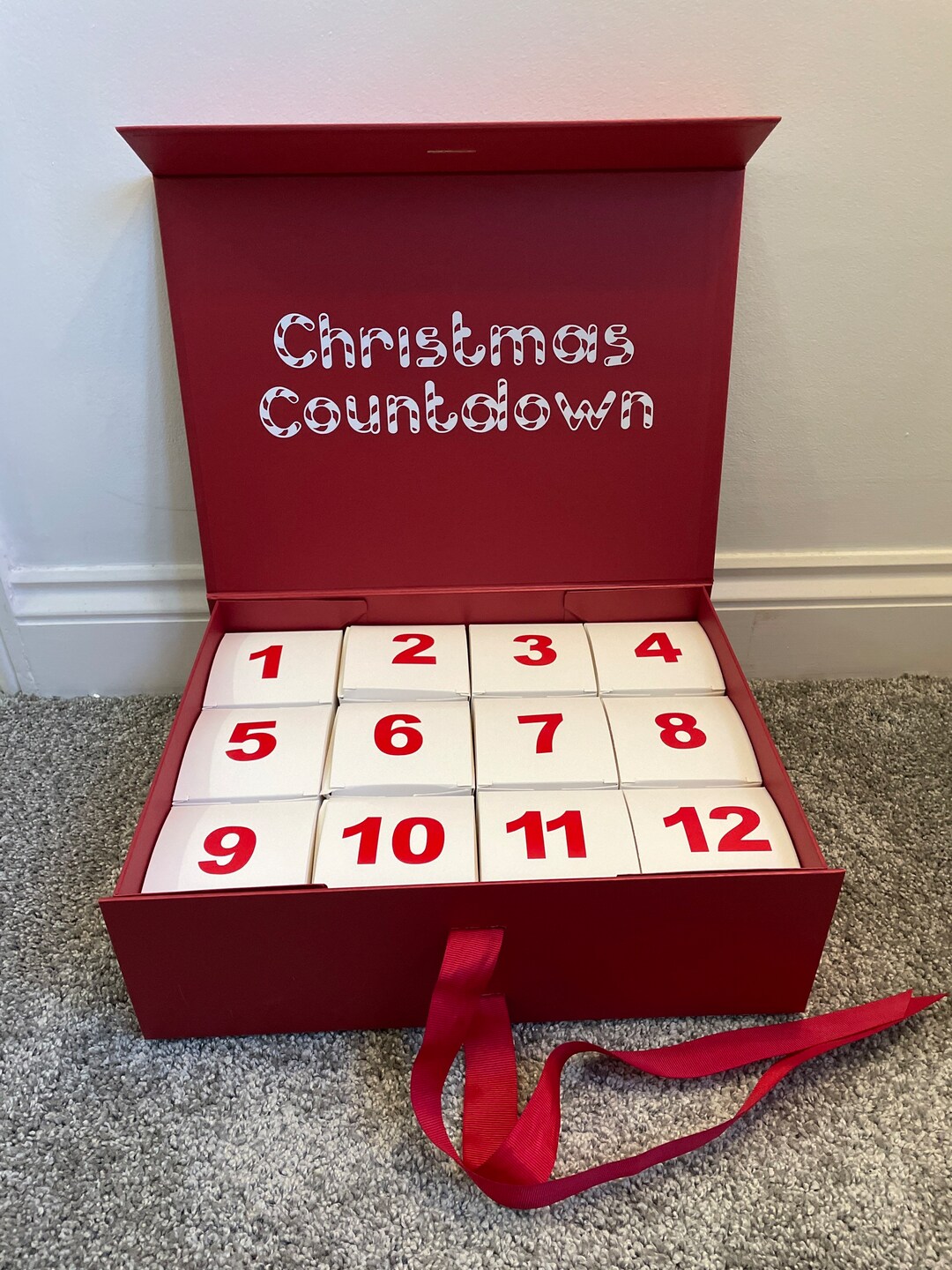Personalised Fillable Christmas Advent Calendar Countdown- Fill Your ...