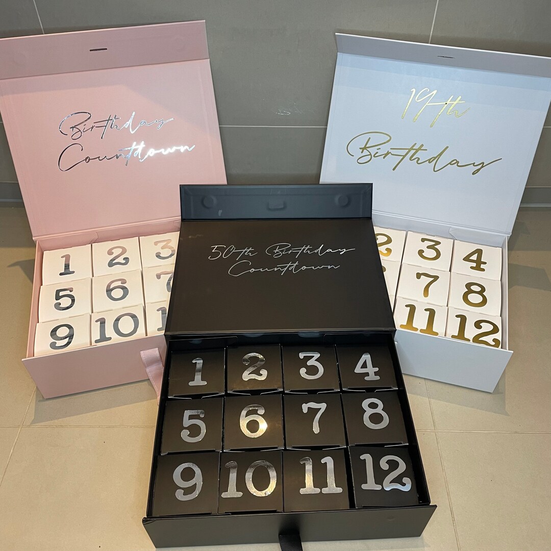Personalised Advent Calendar- Event Countdown- Fill Your Own- Birthday ...