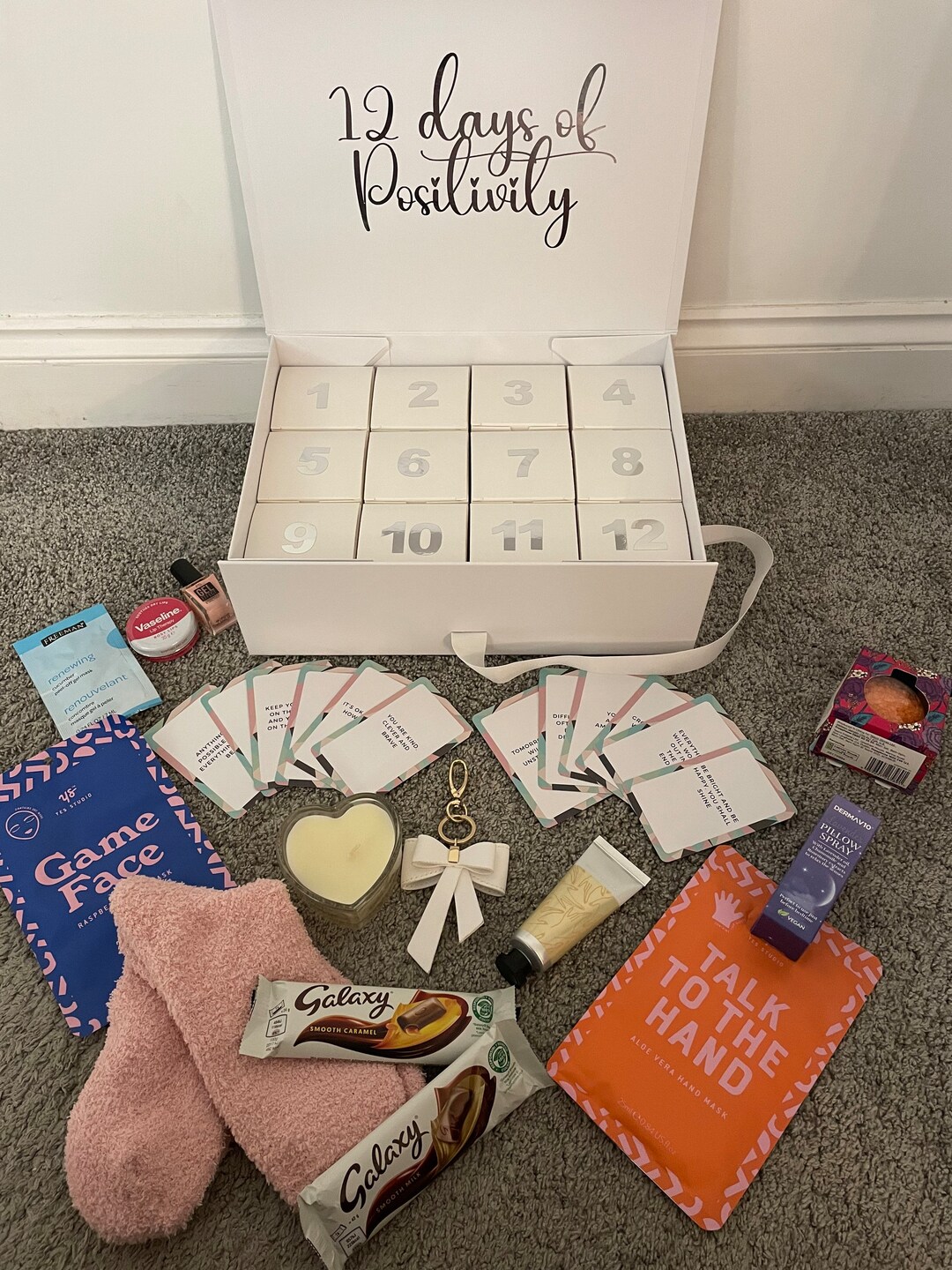 Positivity Daily Treat Box Self Care Filled Advent Calendar Countdown ...
