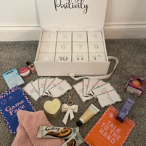Positivity Daily Treat Box Self Care Filled Advent Calendar Countdown ...