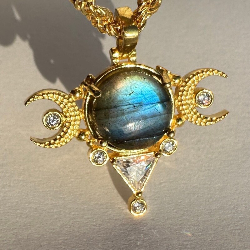 Triple Moon Symbol - Etsy