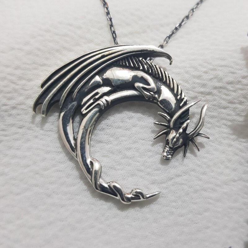 Dragon Necklace - Etsy