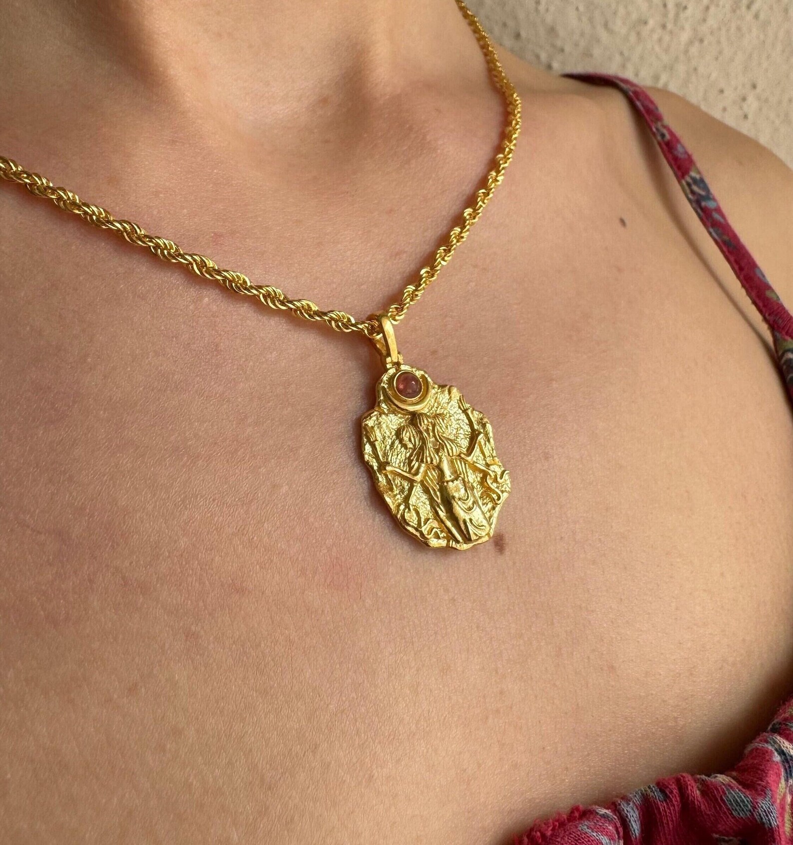 Witch Goddess Hecate Necklace, 925 Sterling Silver Greek Goddess ...