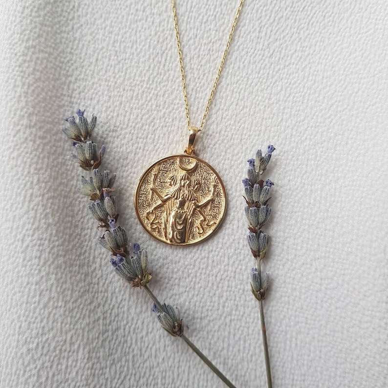 GODDESS HECATE Necklace 925 Silver Pendant Ancient Greek - Etsy