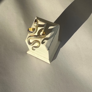 14k Solid Gold Snake Ring | Certified Solid Gold Serpent Ring, Witchcraft Jewelry, Gift for Her ...