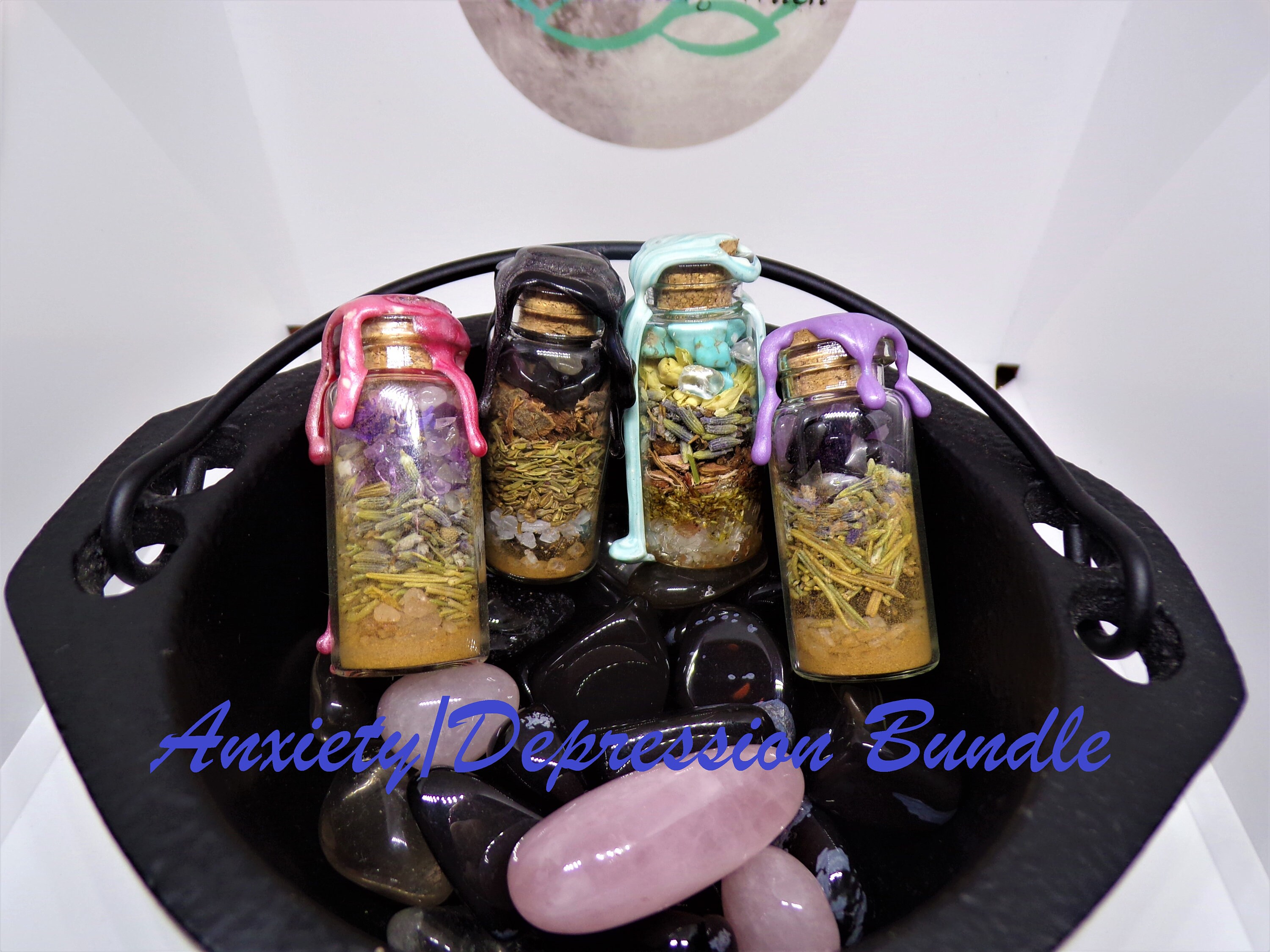 Intention Spell Jars (antianxiety/depression, Creativity, Happiness ...
