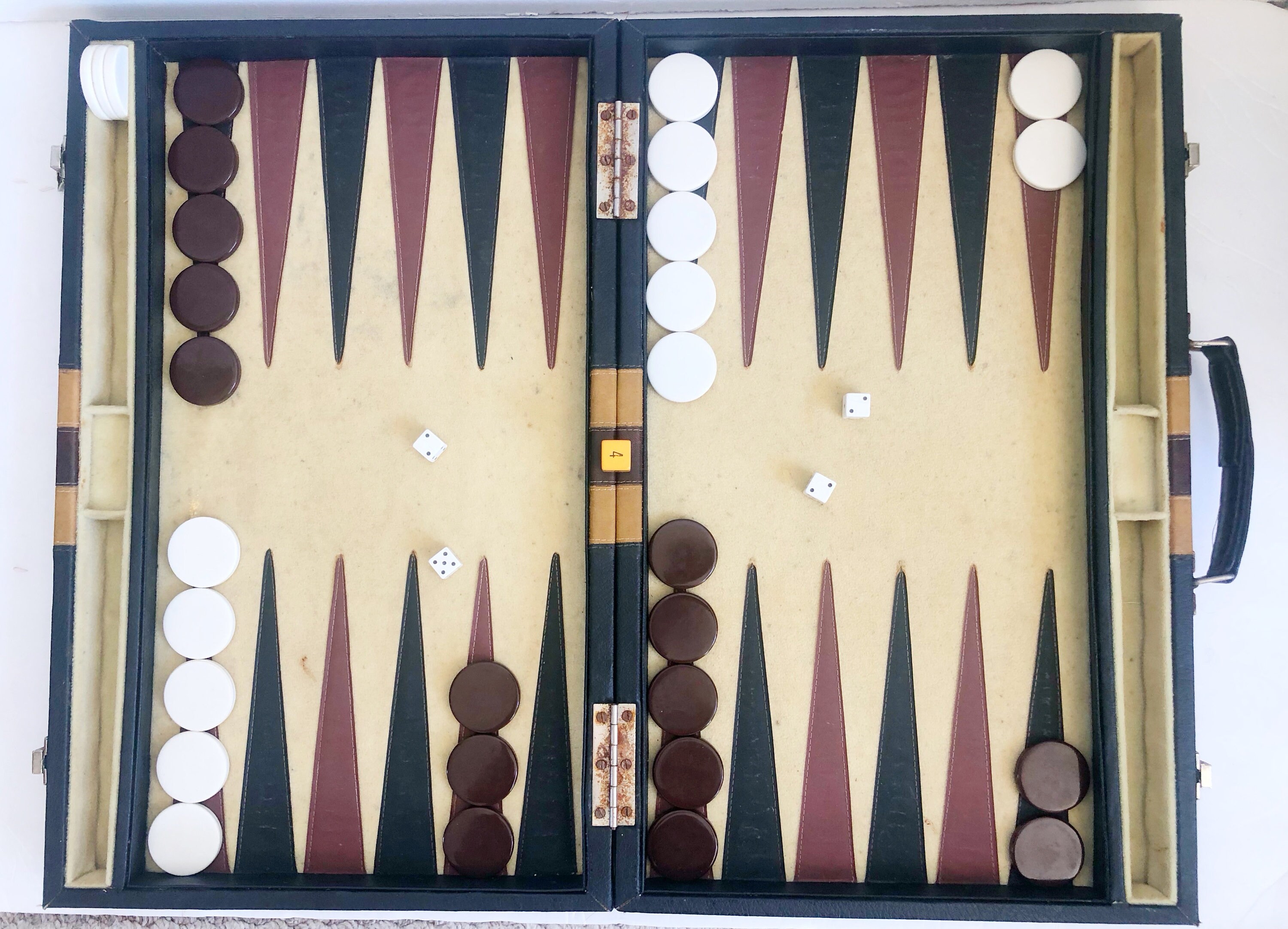 Vintage Backgammon Game Set - Etsy