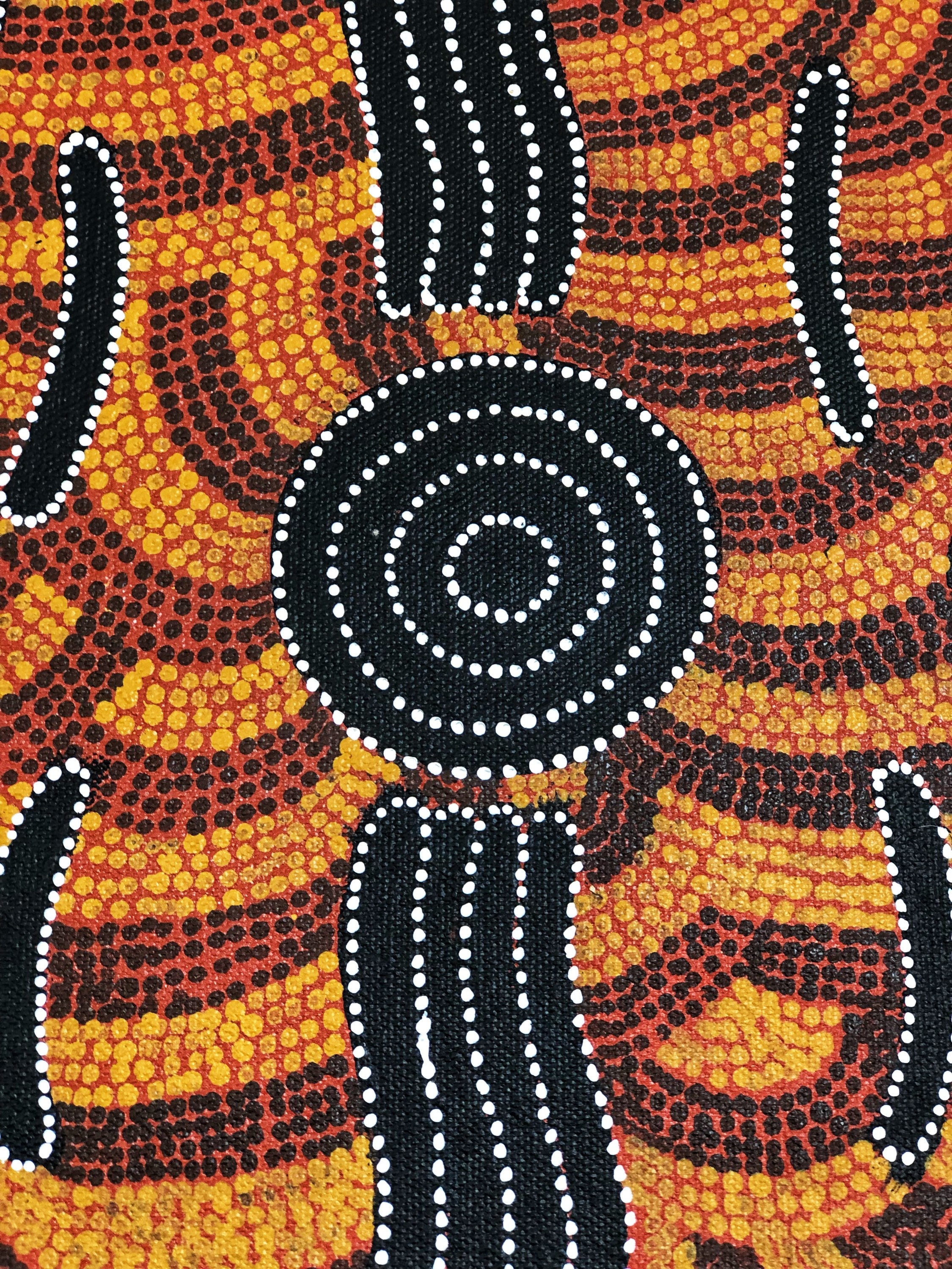 Audrey Nungarrai Original Australian Aboriginal Art Pointillism Art ...