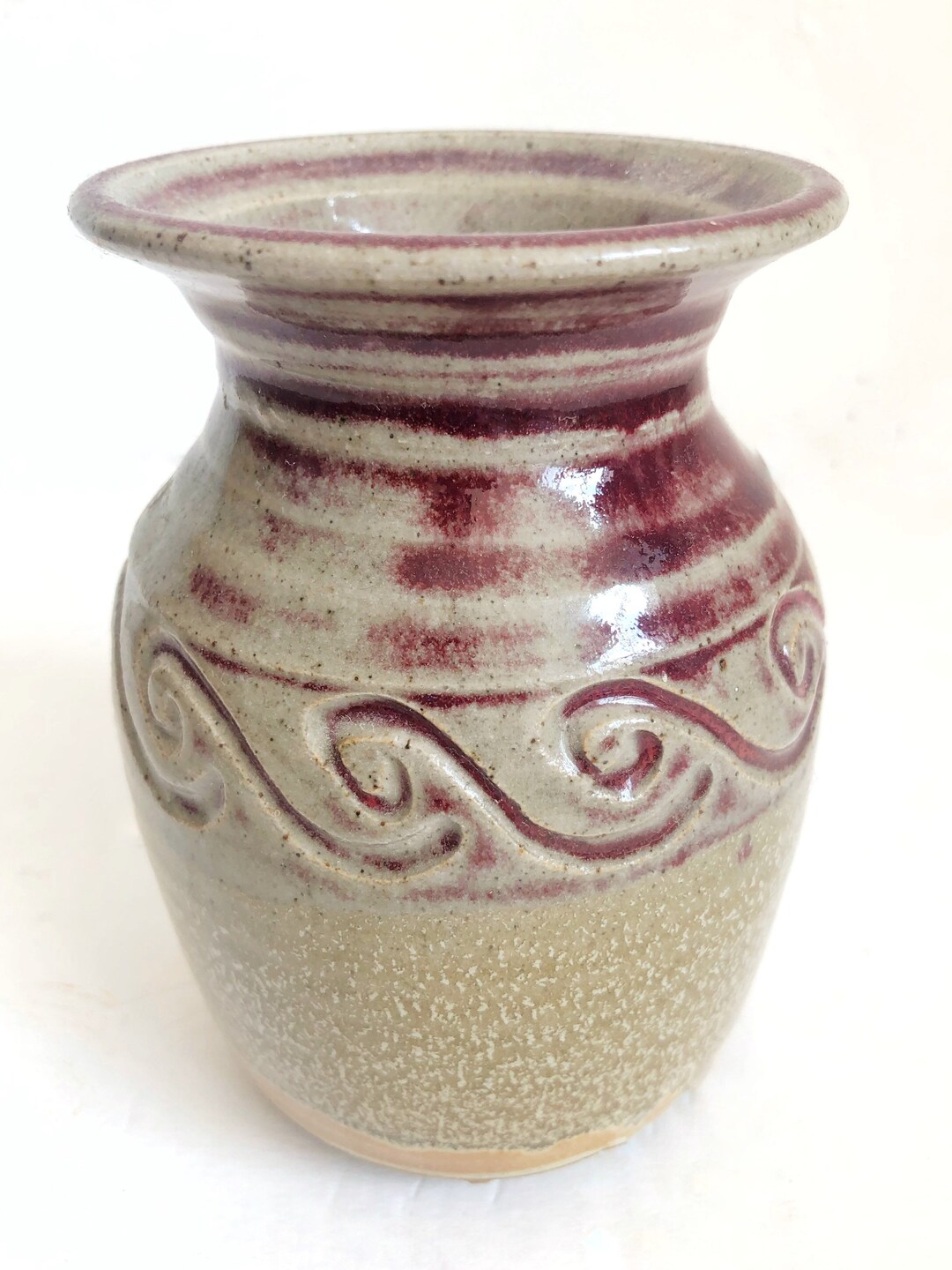 Vintage Jason Stokes Pottery Stoneware Vase Signed - Etsy