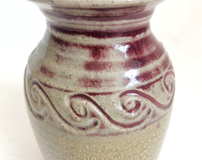 Vintage Jason Stokes Pottery Stoneware Vase Signed - Etsy