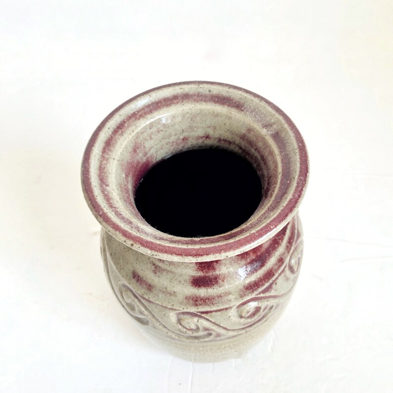 Vintage Jason Stokes Pottery Stoneware Vase Signed - Etsy