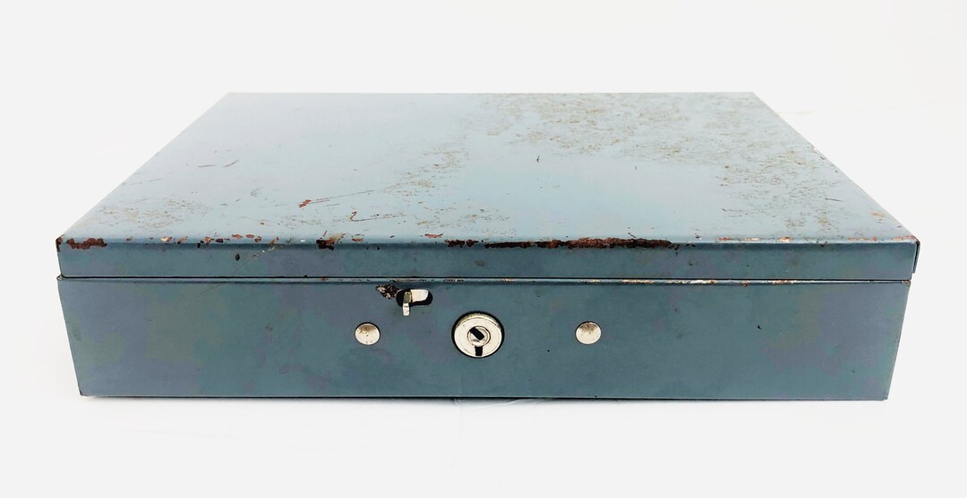 Industrial Lit-ning Metal Cash Box Divided Tray - Etsy