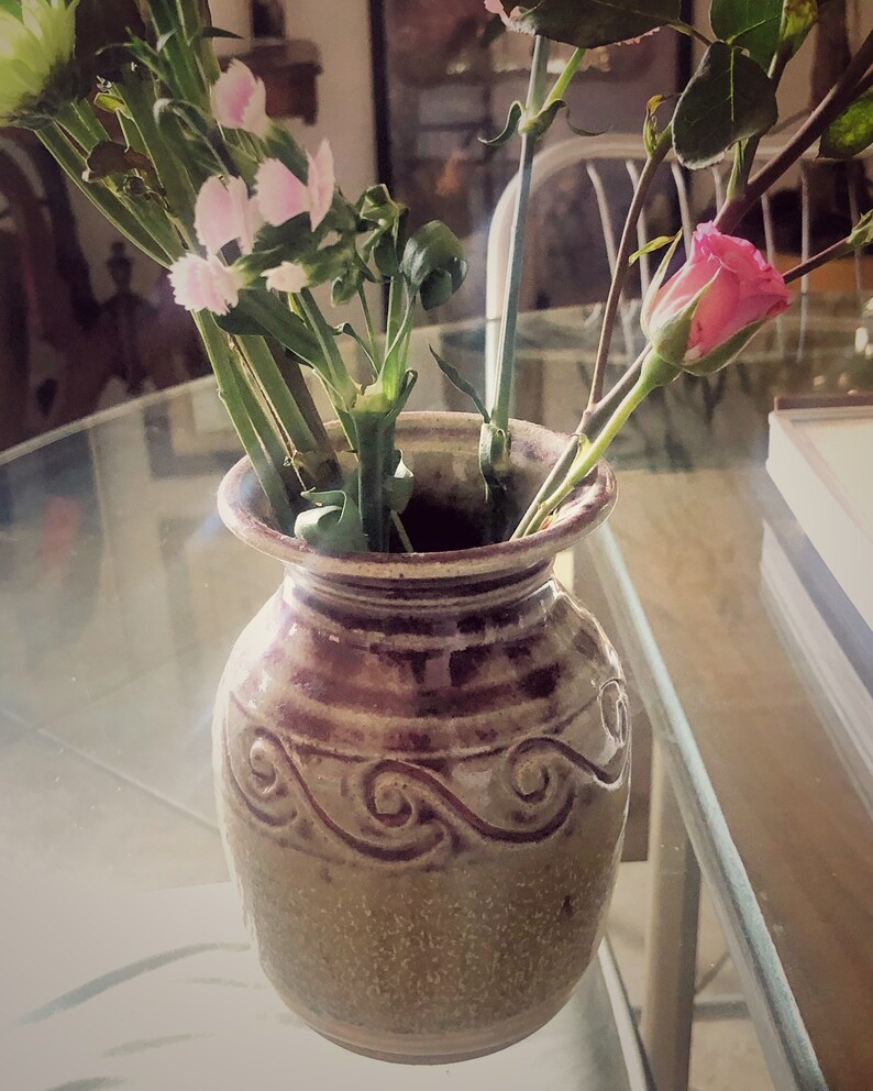 Vintage Jason Stokes Pottery Stoneware Vase Signed - Etsy