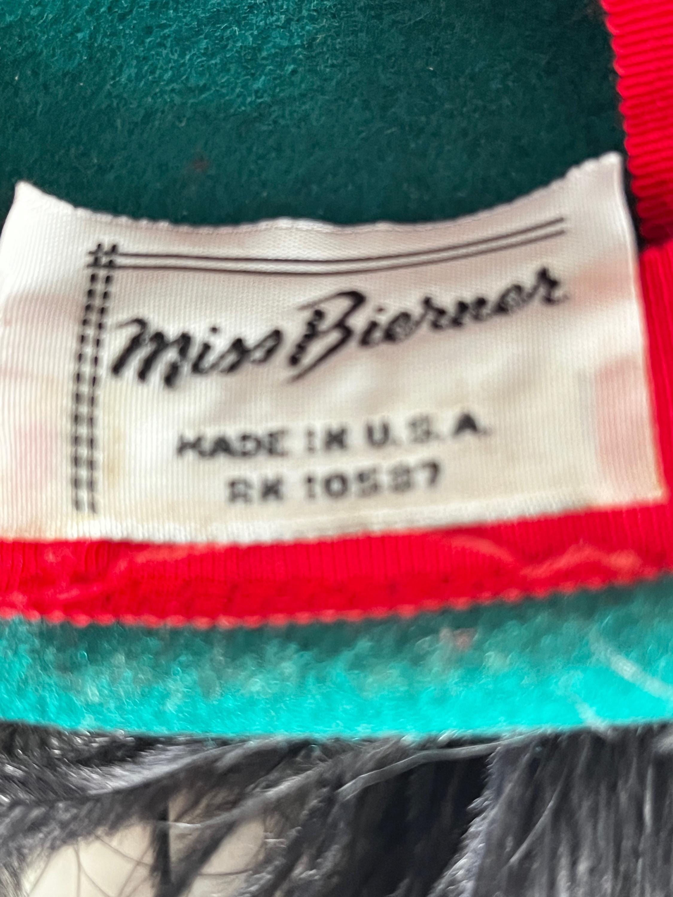 Vintage Emerald Green Michael Howard Hat 1960s Feather Decoration and ...