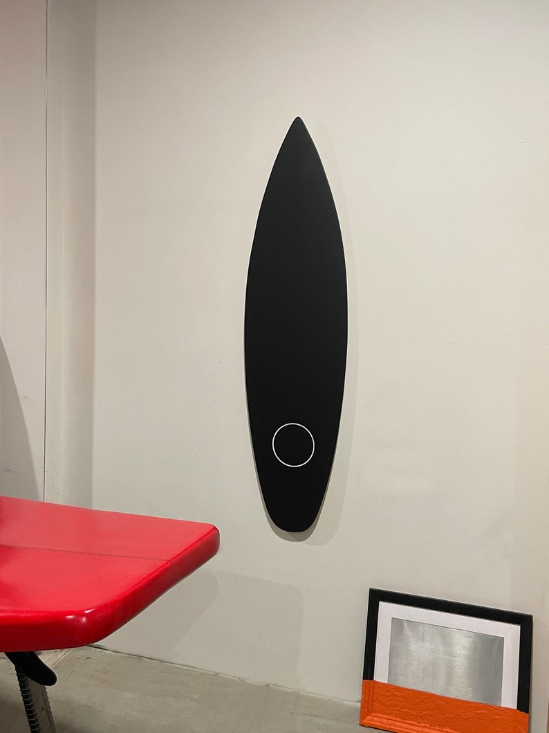 Black Decorative Surfboard Wall Art - Etsy