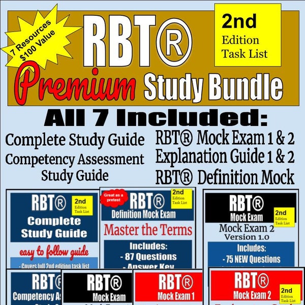 Rbt Study Guide - Etsy