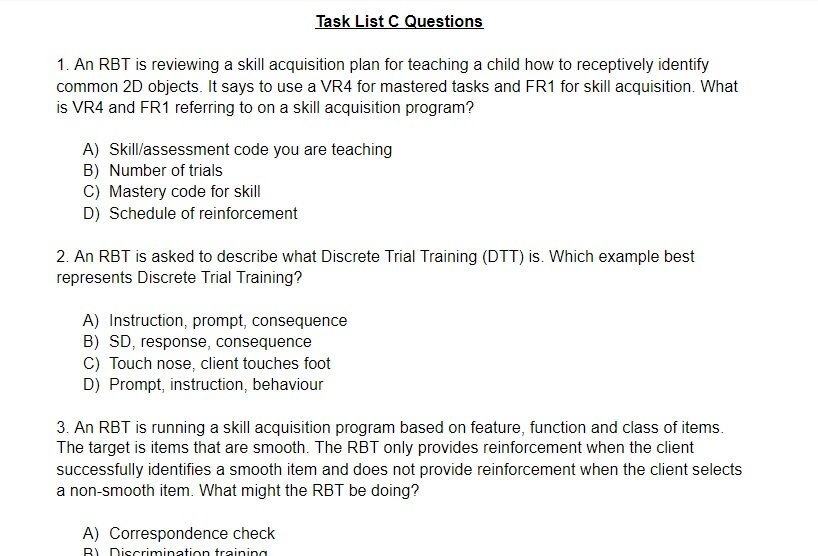 RBT Exam Study Bundle | 2nd Edition Task List | 3 Mock Exams ...