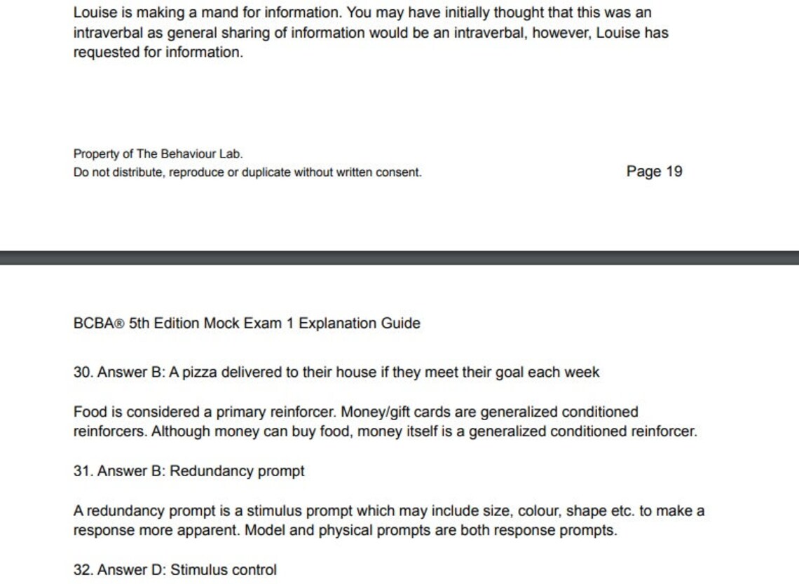 5th Edition Task List BCBA Exam Complete BUNDLE BCBA Mock - Etsy