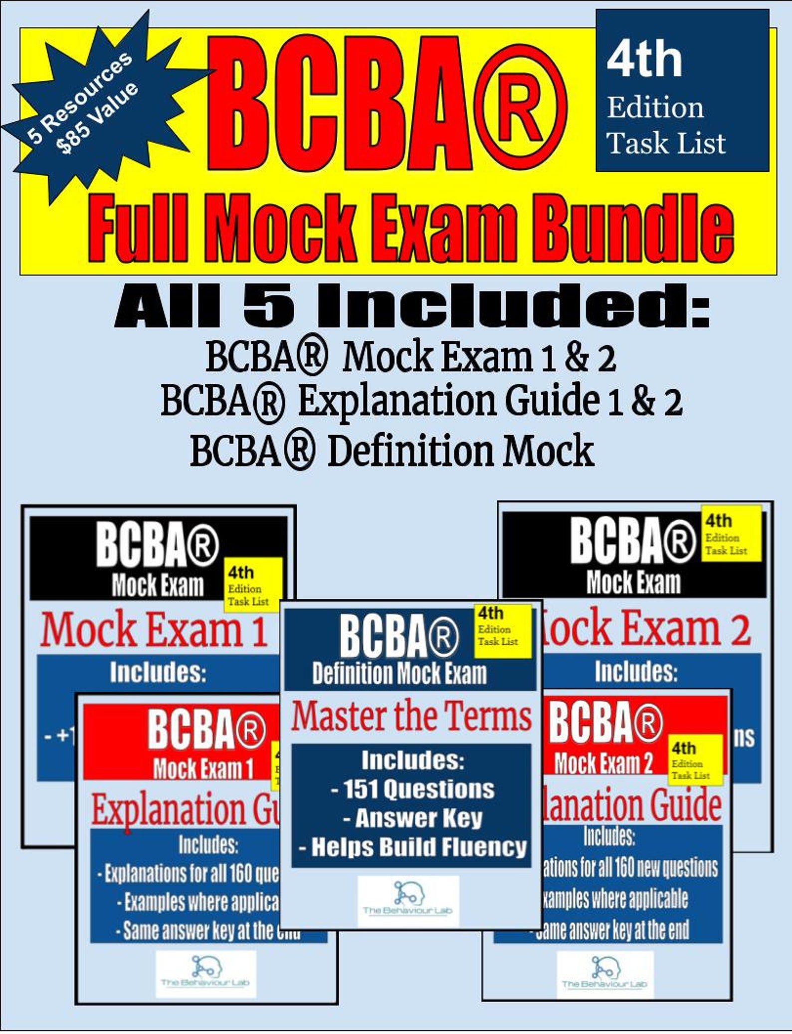 4th-edition-task-list-bcba-exam-complete-bundle-bcba-mock-etsy
