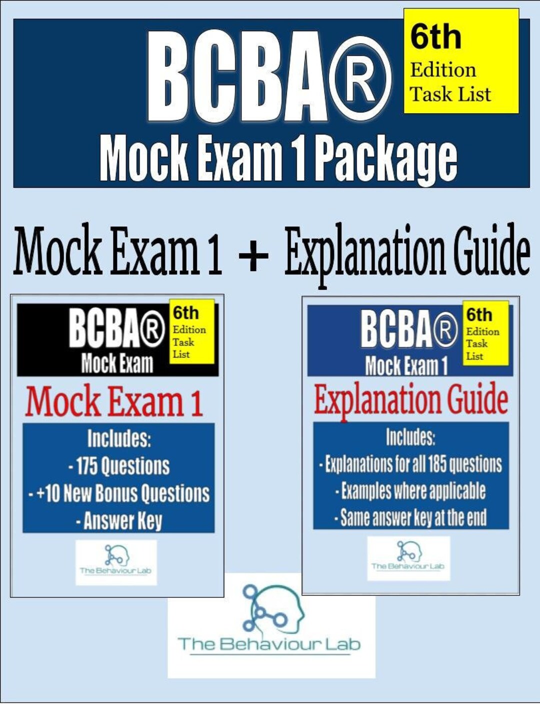6th Edition BCBA Mock Exam | Explanation Guide | 175 Questions + 10 ...