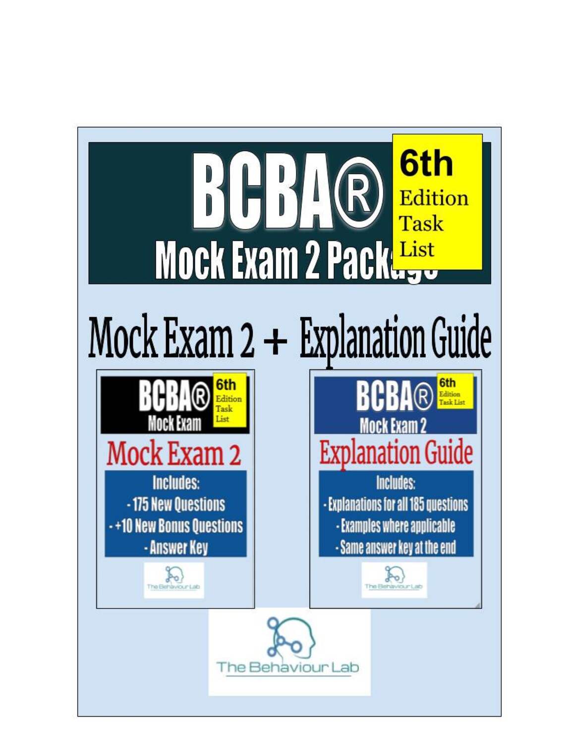 6th Edition BCBA Mock Exam 2 | Explanation Guide | 175 New Questions ...