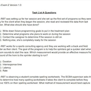 RBT Study Guide and Mock Exams | RBT Mock Exam + Definition Mock + RBT ...