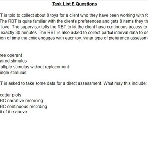 RBT Study Guide and Mock Exams | RBT Mock Exam + Definition Mock + RBT ...