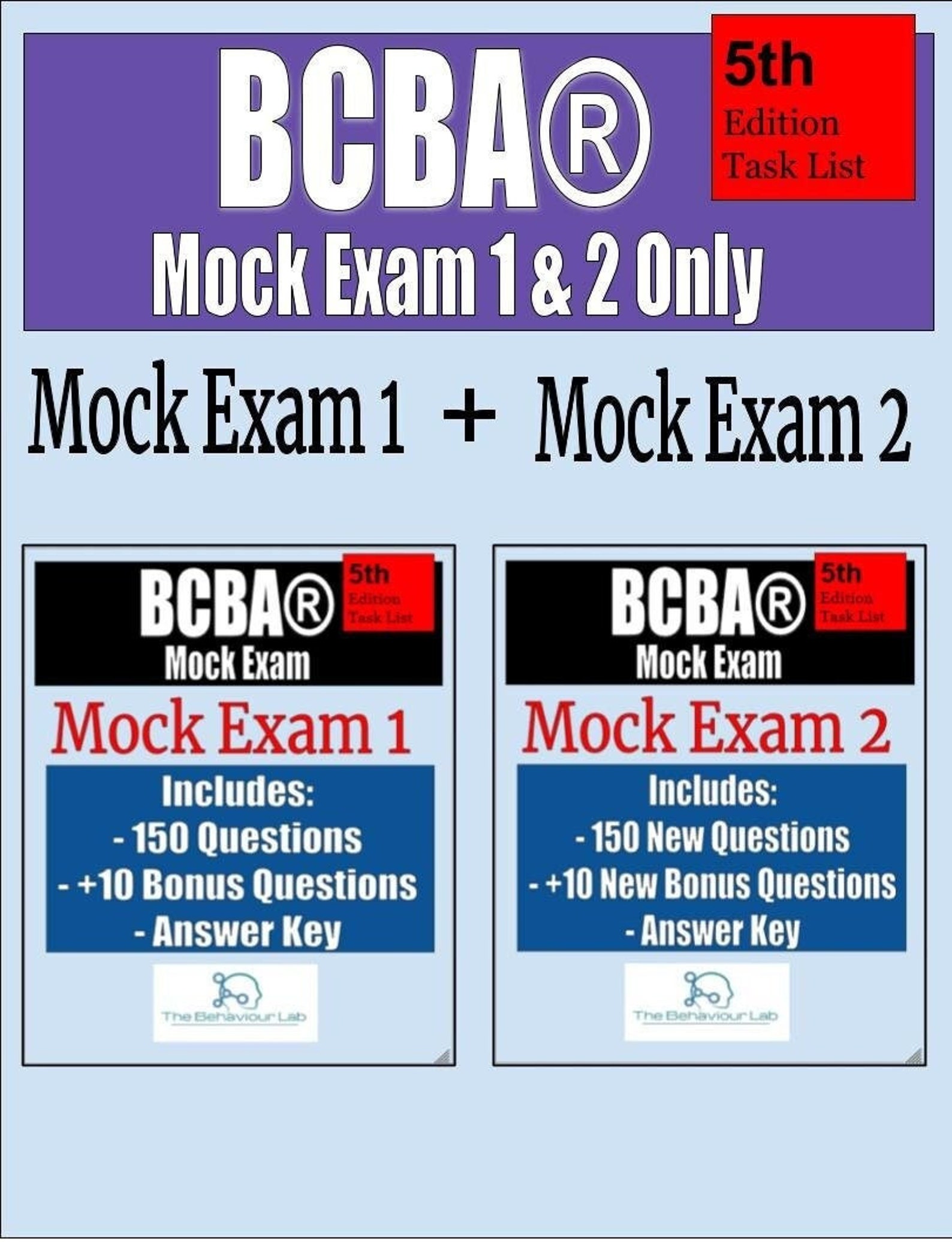 BCBA Mock Exam BCBA Mock Exam 1 & 2 160 Questions per Mock Exam 5th ...