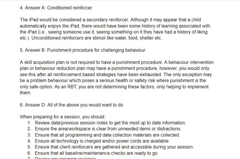 RBT Exam Complete Study BUNDLE RBT Mock Exam Competency Study Guide ...