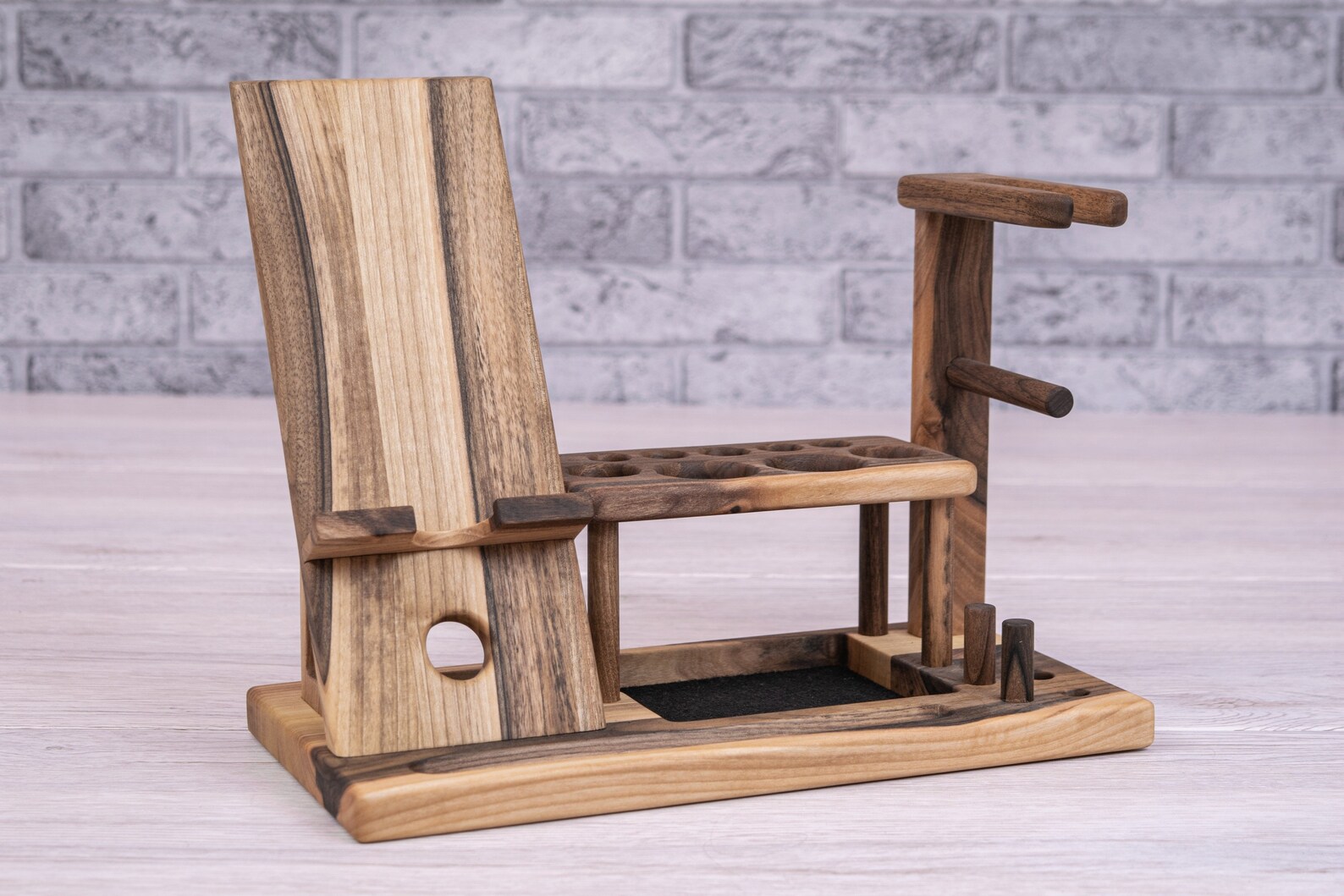 Personalized Wooden Makeup Station Makeup Girls Organizer, Women Brush ...