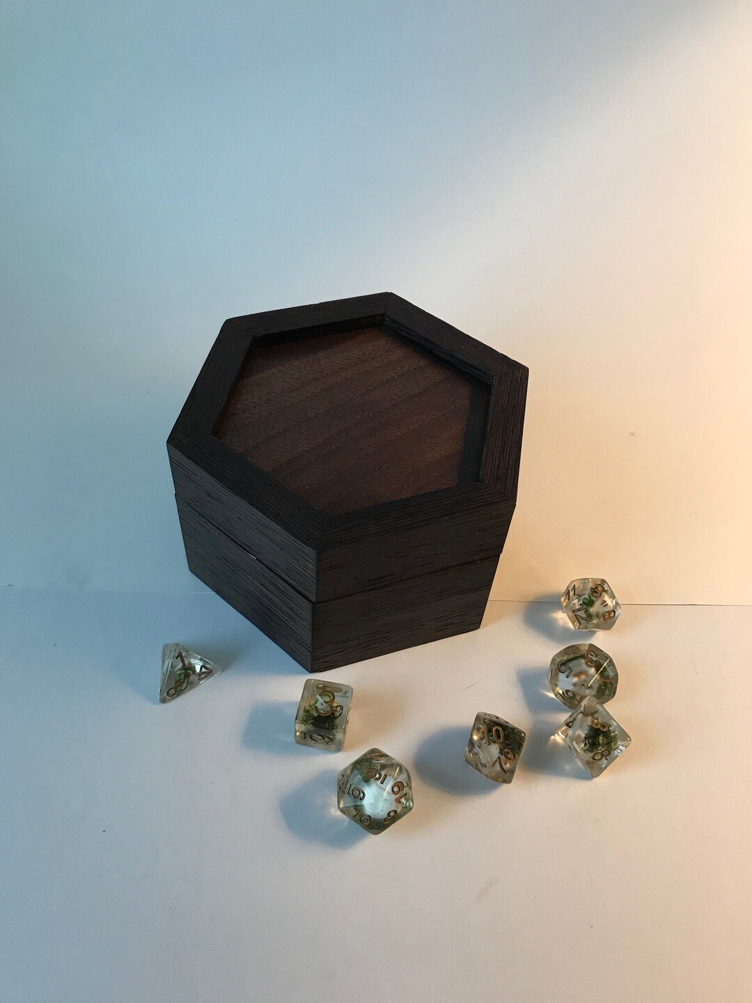Wenge Hexagon Dice Box - Etsy