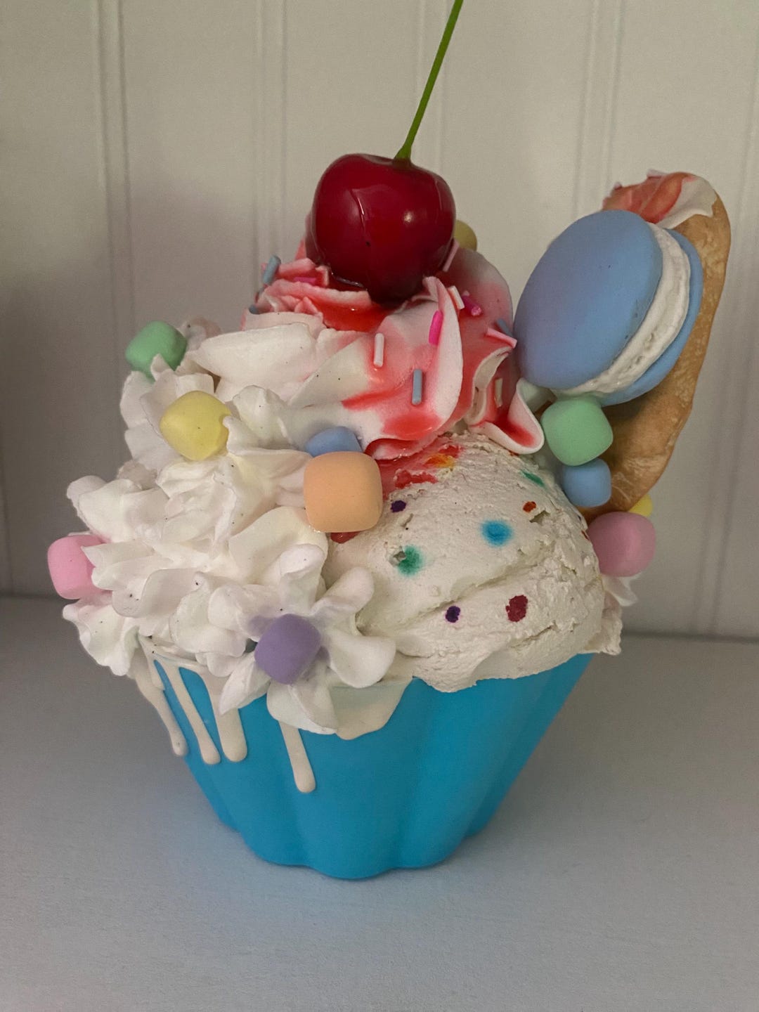 Fake Funfetti Ice Cream Faux Ice Cream Sundae Fake Food Fake Bake Props ...