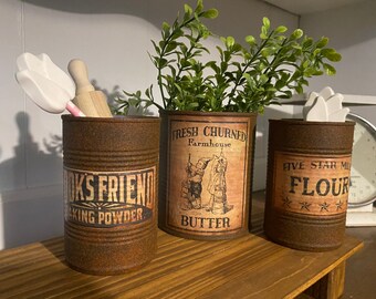Rusty Cans - Etsy